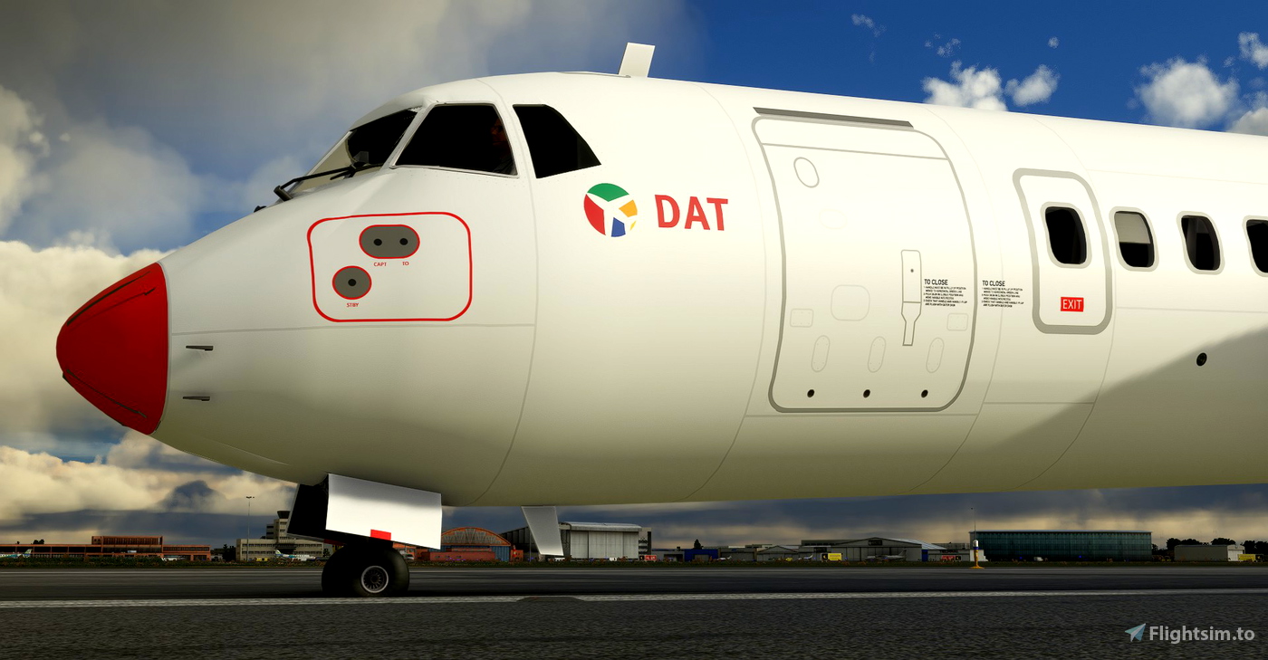 Danish Air Transport (DAT) "I fly Green" ATR 72-600 Community Version ...
