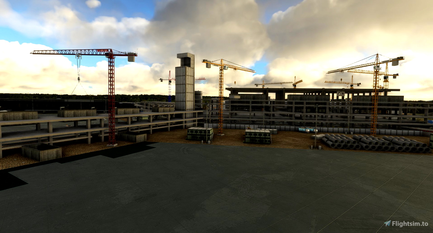 EDDF - Terminal 3 construction site V2 for Microsoft Flight Simulator ...