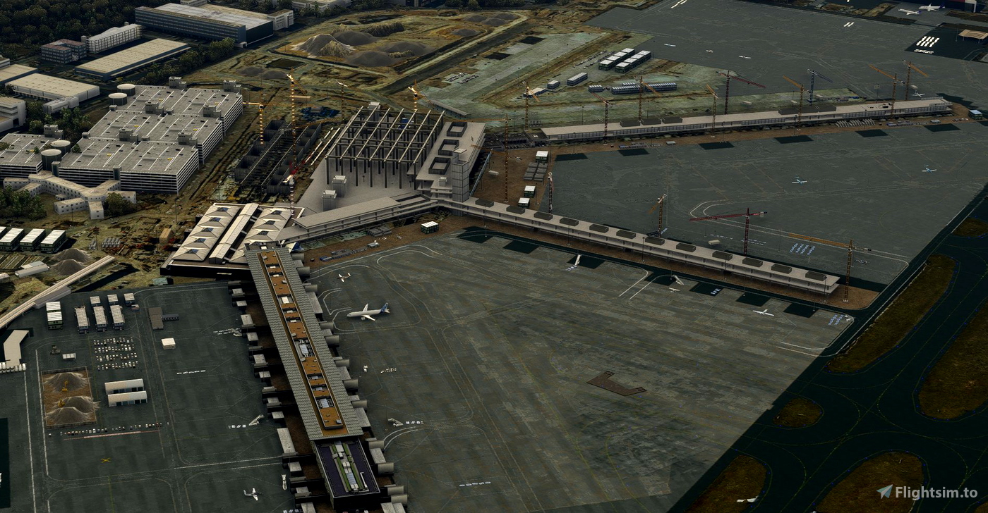 EDDF - Terminal 3 construction site V2 for Microsoft Flight Simulator ...