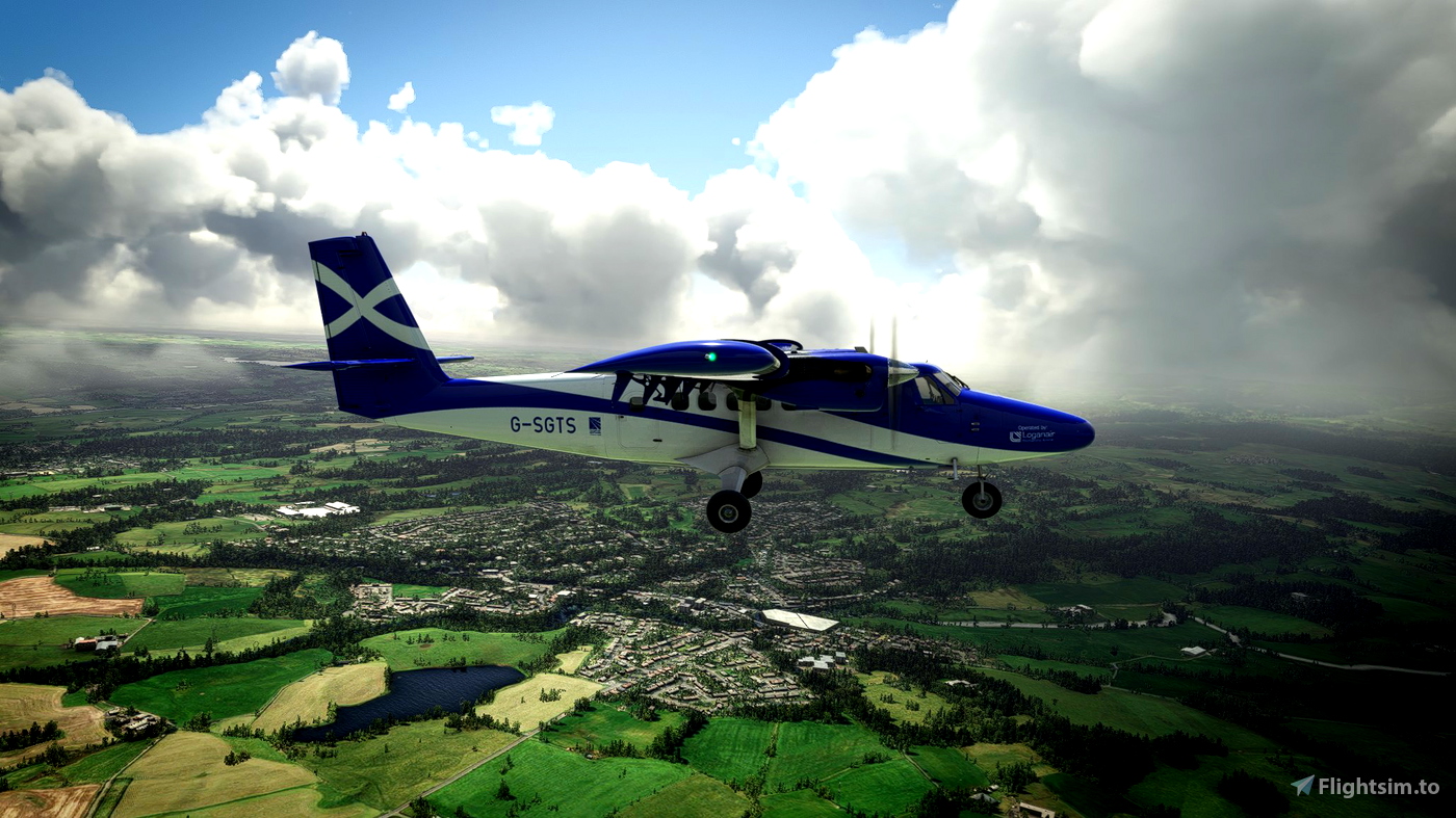 Loganair Blue G-SGTS - Aerosoft DHC-6 Twin Otter for Microsoft Flight ...