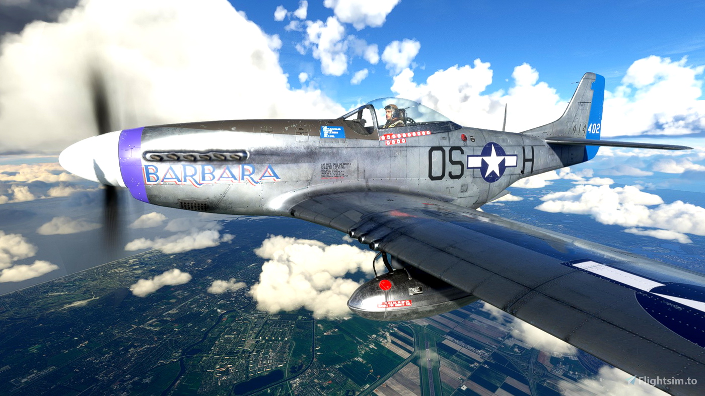 North American P-51D USAAF 355th FG OS-H "Barbara" for Microsoft Flight ...