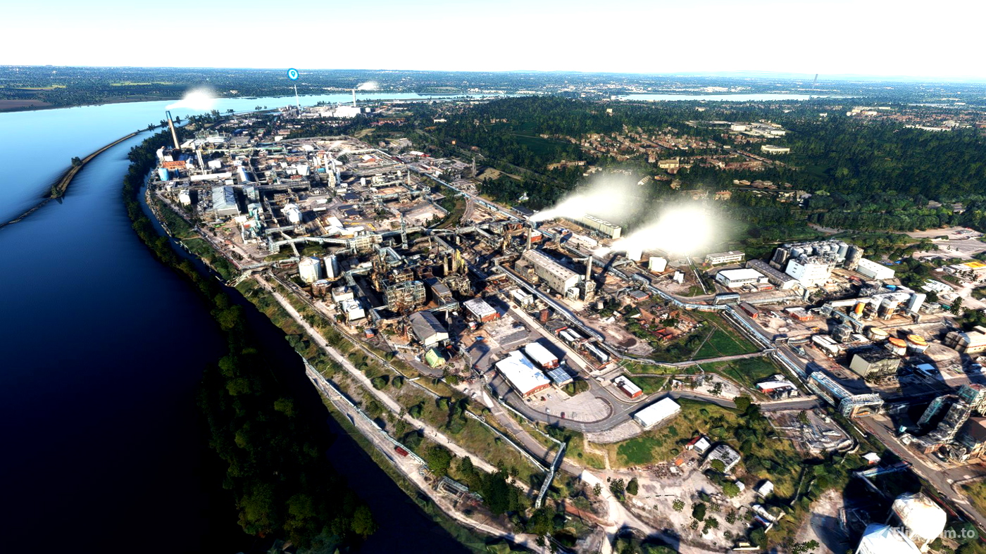 Runcorn Industrial Area - River Mersey, UK for Microsoft Flight ...