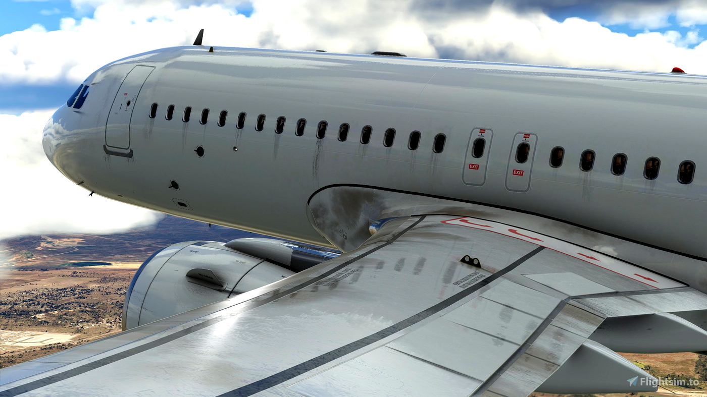 A320neo Dirt & Wear Textures Paintkit for Microsoft Flight Simulator | MSFS