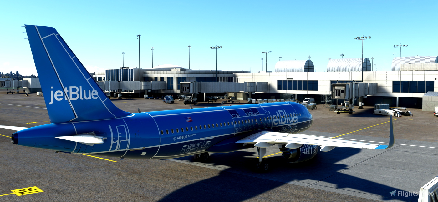 A32NX FBW JETBLUE Blueprint special edition for Microsoft Flight ...