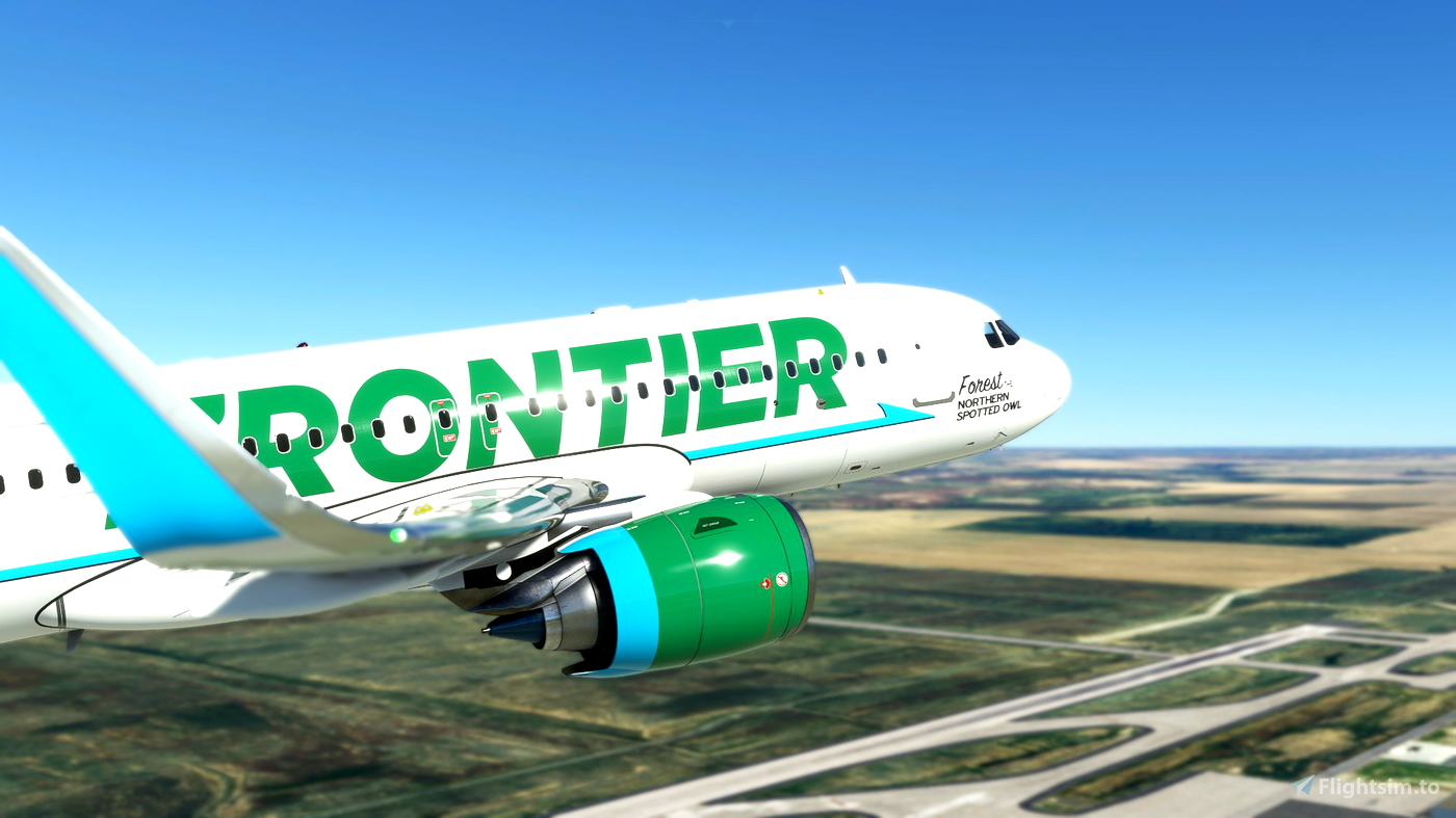 A32NX Frontier Airlines(Forest The Northern Spotted Owl)[N386FR]8K for ...