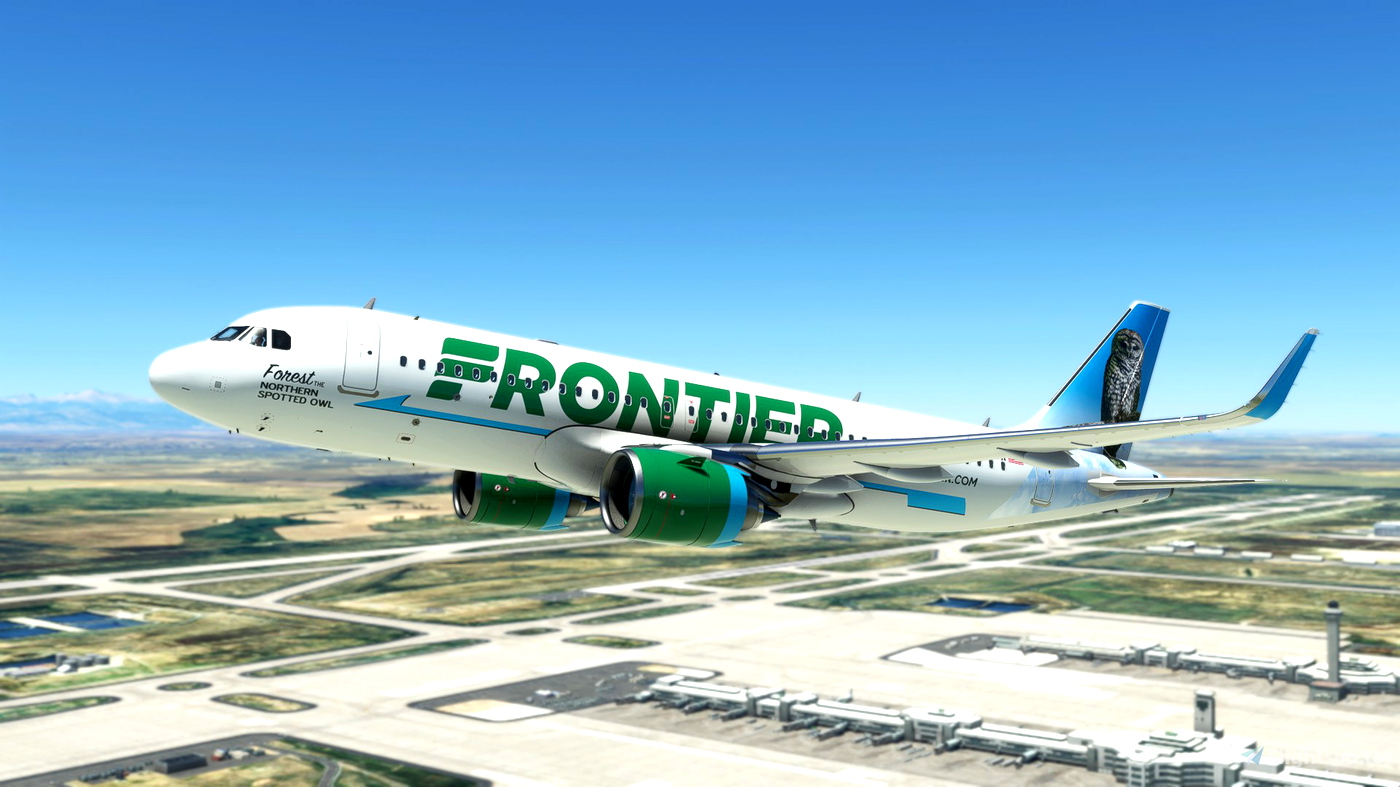 A32NX Frontier Airlines(Forest The Northern Spotted Owl)[N386FR]8K for ...