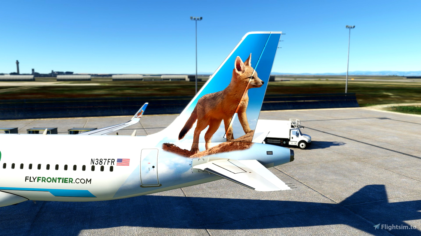 A32NX Frontier Airlines(Joaquin The Kit Fox)[N387FR] 8K for Microsoft ...
