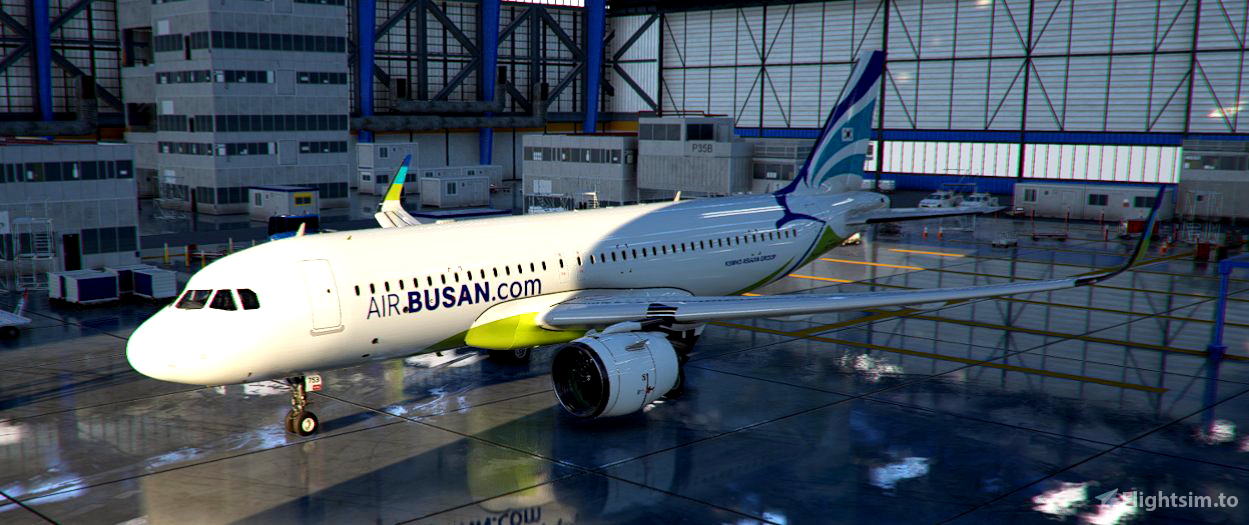 [A32NX] AIR BUSAN [8K] for Microsoft Flight Simulator | MSFS
