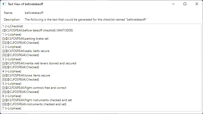Aircraft Checklist Database Builder for Microsoft Flight Simulator | MSFS