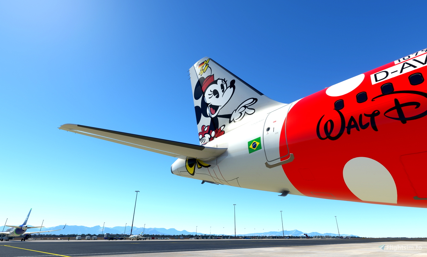 Azul Walt Disney World Minnie Mouse Special Livery | FBW A32NX | 8K for ...