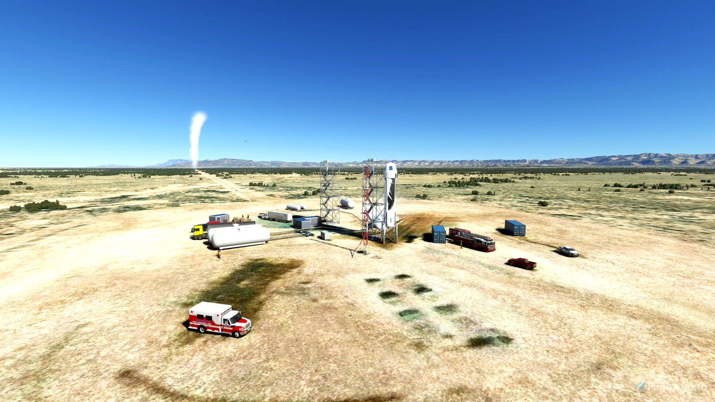 Blue Origin launch site for Microsoft Flight Simulator | MSFS