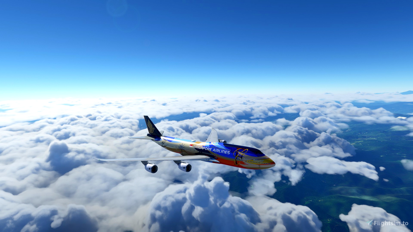 Boeing 747-8i Singapore Tropical Megatop 4K [No mirroring] for ...