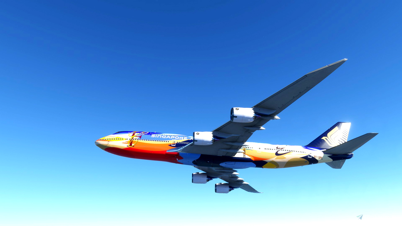 Boeing 747-8i Singapore Tropical Megatop 4K [No mirroring] for ...