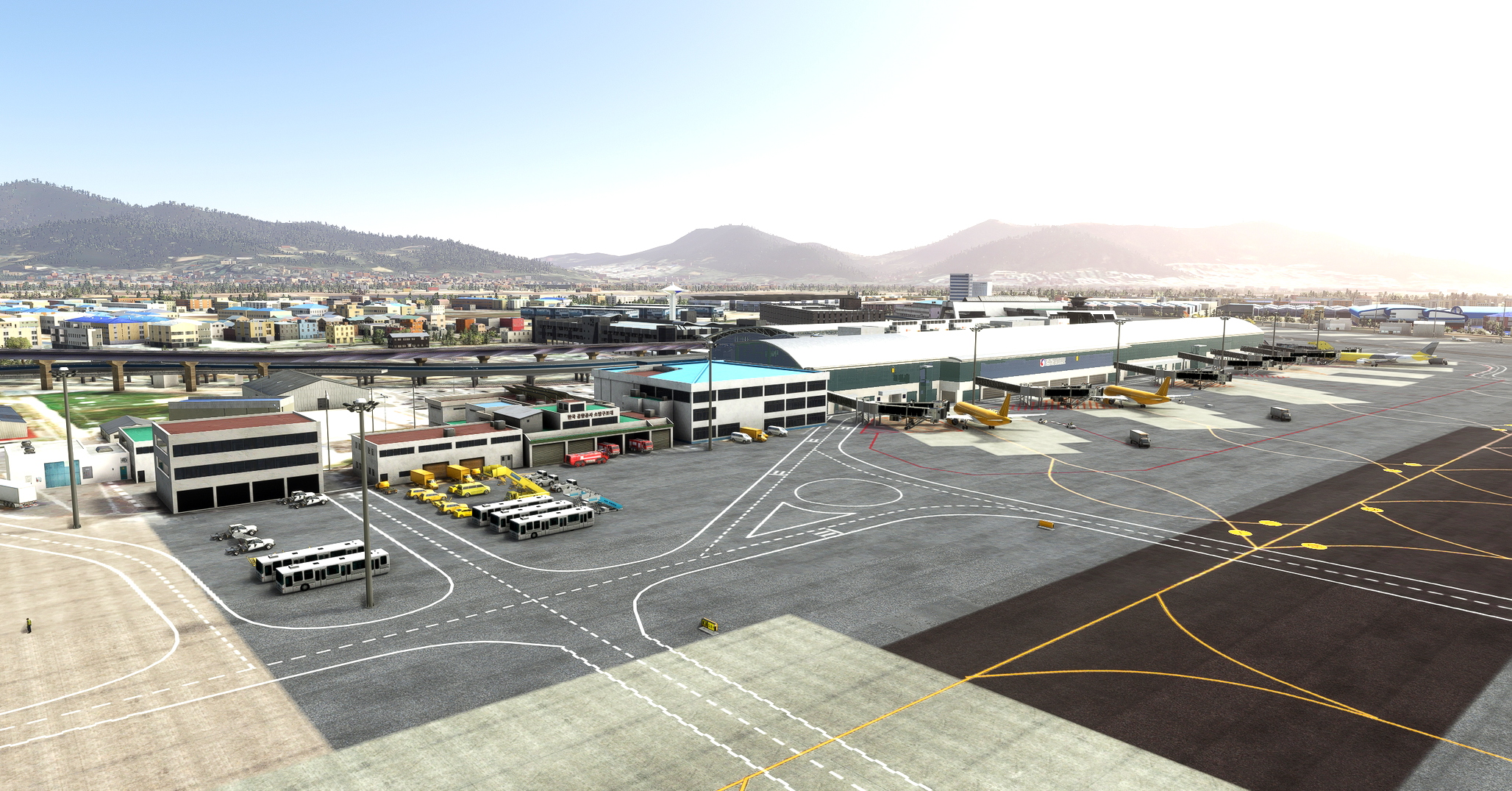 SamScene3D » Busan Gimhae Intl. Airport - RKPK » Microsoft Flight Simulator