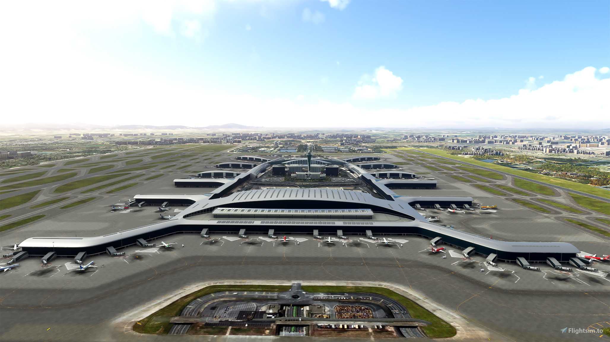 SamScene3D | China Guangzhou City ZGGG for MSFS