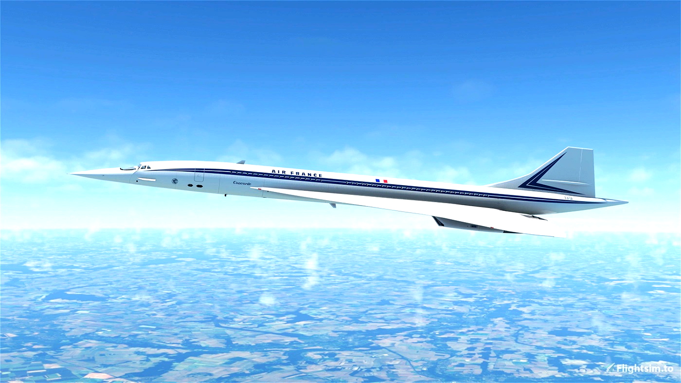 DC Designs Air France Retro Concorde 8K. Requested. for Microsoft ...