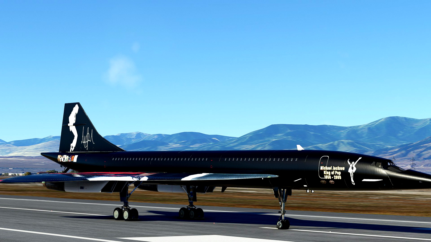 DC Designs Concorde "Michael Jackson Tribute" for Microsoft Flight ...