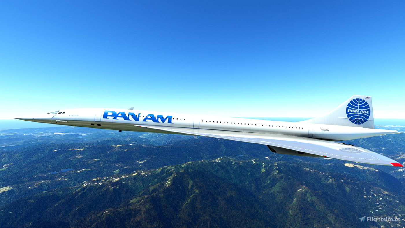 DC Designs Concorde Pan Am (N500PA - Fictional) for Microsoft Flight ...