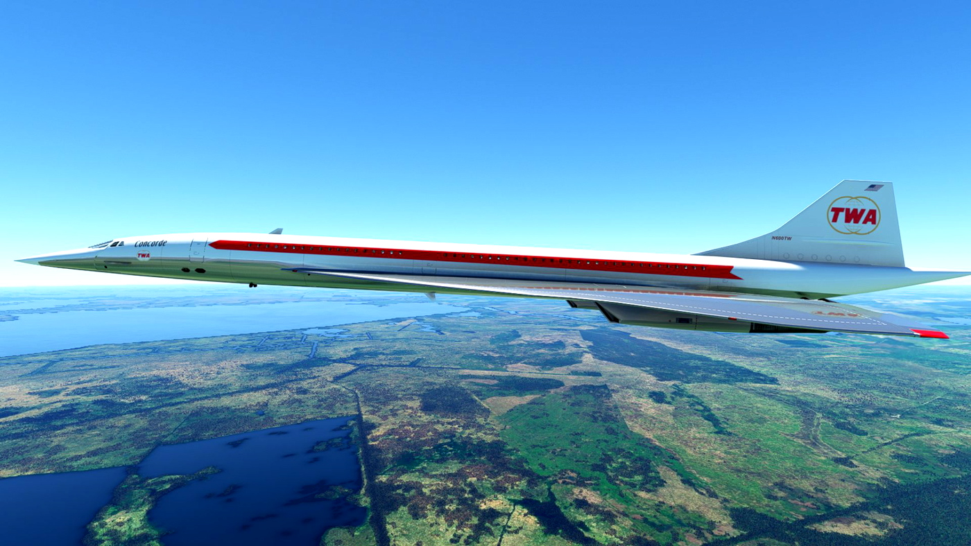 DC Designs Concorde TWA (N600TW - Fictional) for Microsoft Flight ...
