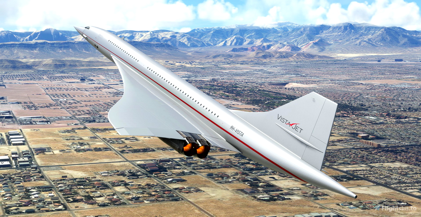 DC Designs Concorde VistaJet for Microsoft Flight Simulator | MSFS