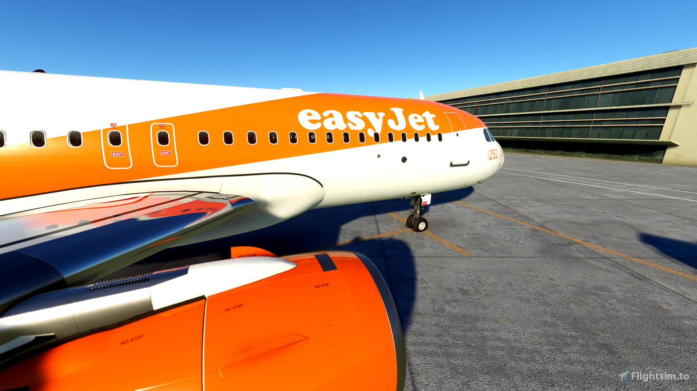 EASYJET 250th MESH LIVERY FOR FLYBYWIRE A32NX for Microsoft Flight ...