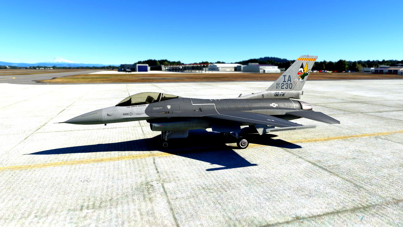 F-16C Iowa Air National Guard 132nd Fighter Wing pour Microsoft Flight ...