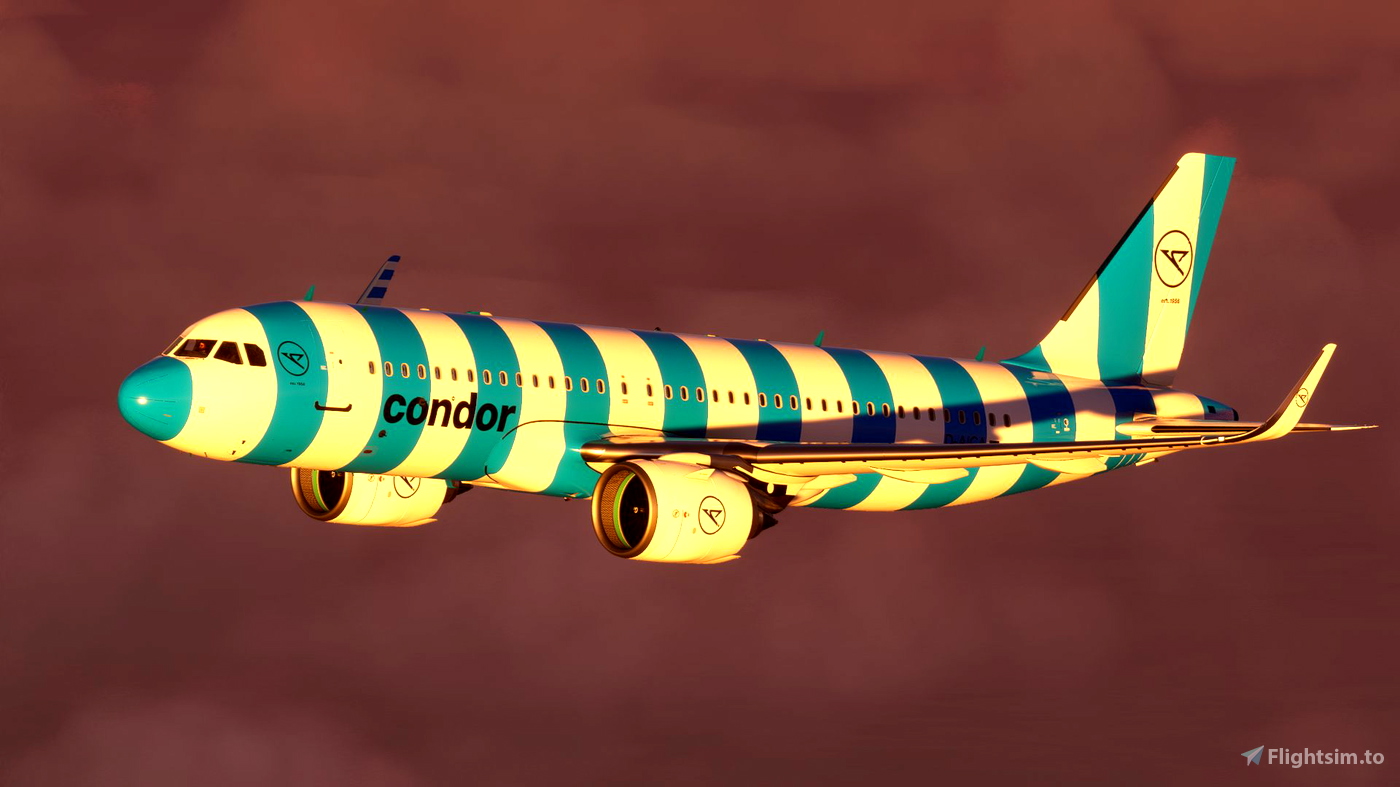 [A32NX] FBW A320 Condor new Livery 2022 Blue Stripe 8K for Microsoft ...