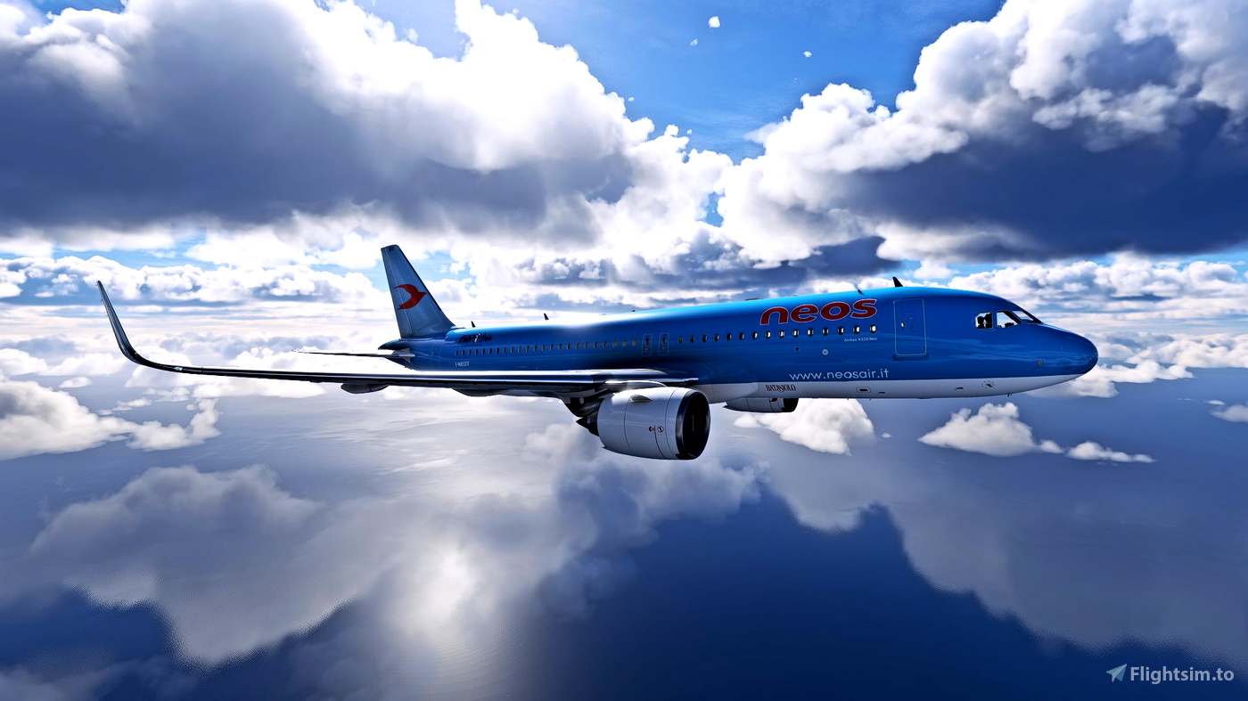 [FBW A32NX] Neos livery 4k for Microsoft Flight Simulator | MSFS