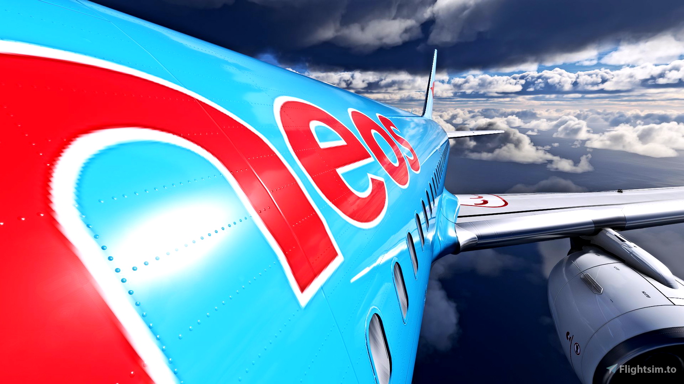 [FBW A32NX] Neos livery 4k for Microsoft Flight Simulator | MSFS