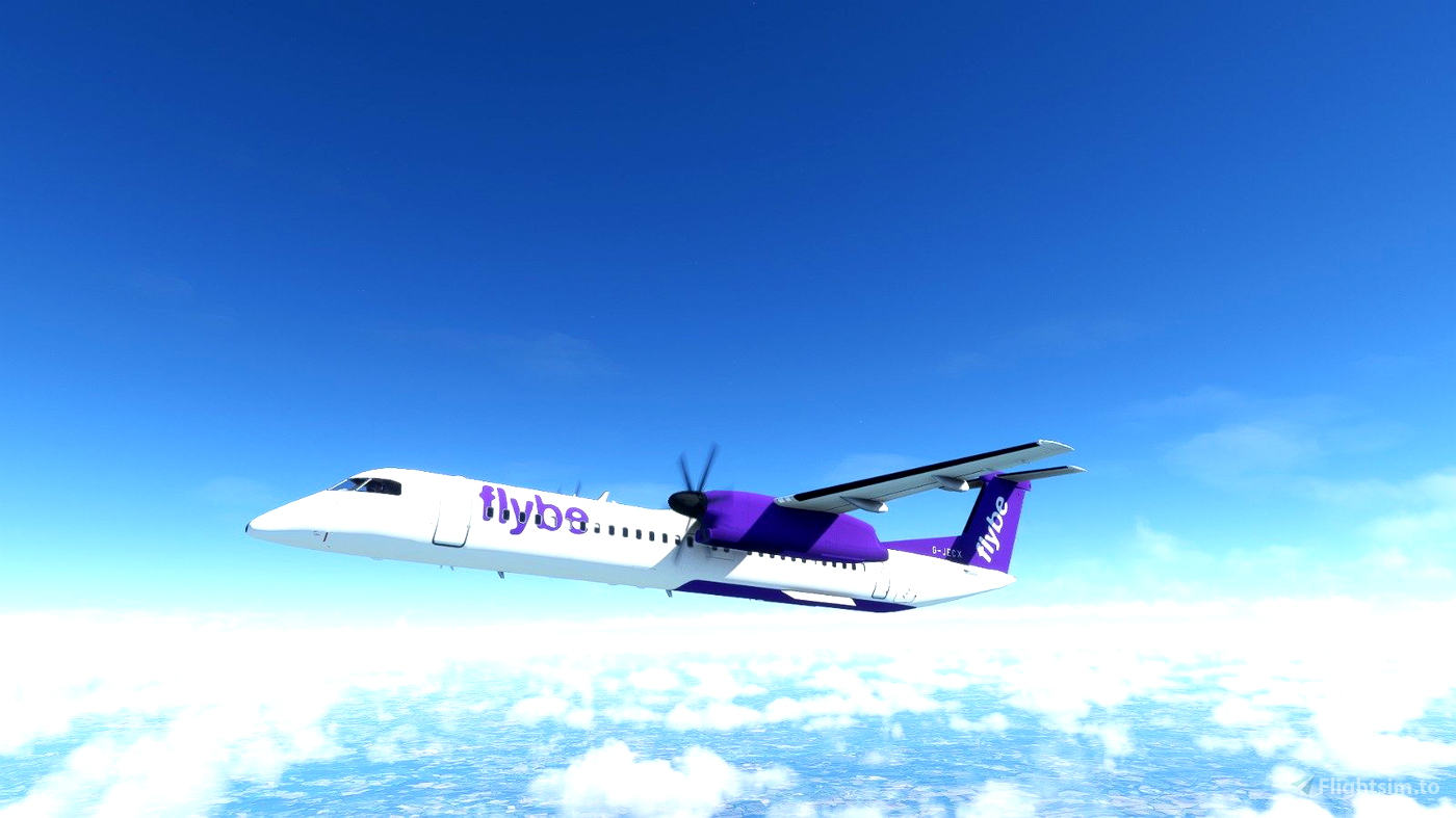 Flybe Q400 - "New Livery" pack for Microsoft Flight Simulator | MSFS