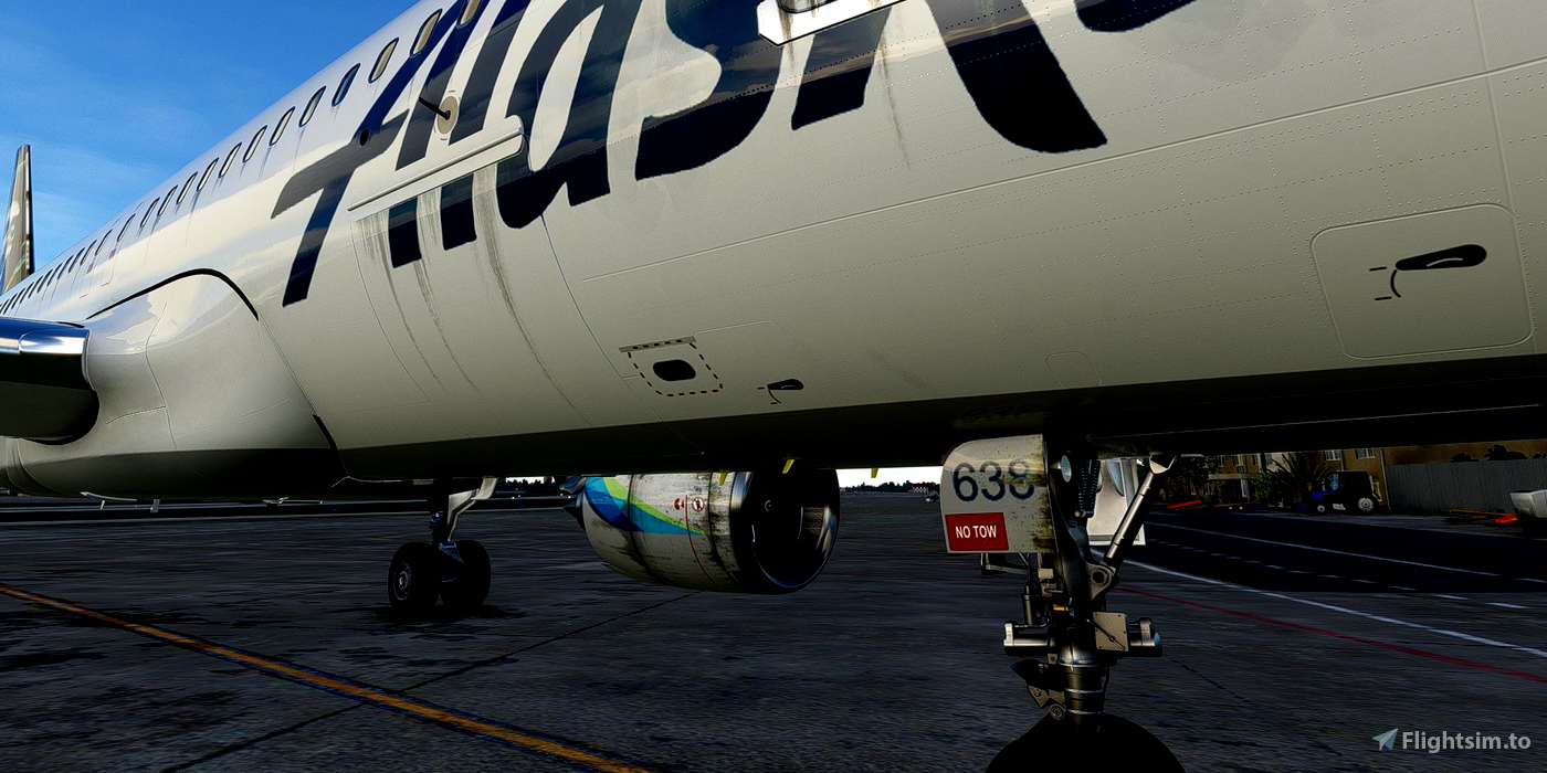 [A32NX] FlyByWire | Airbus A320neo Alaska Airlines N638VA Dirty in 8k ...
