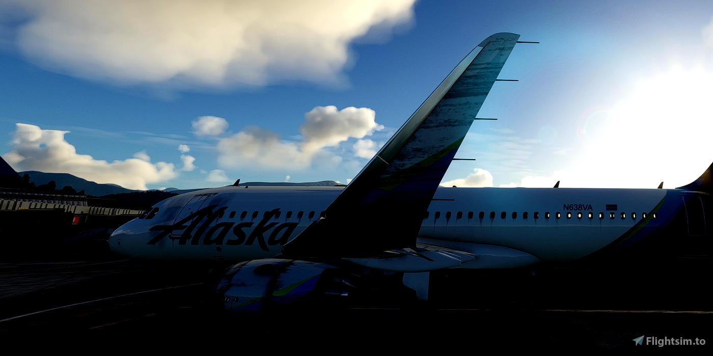 [A32NX] FlyByWire | Airbus A320neo Alaska Airlines N638VA Dirty in 8k ...