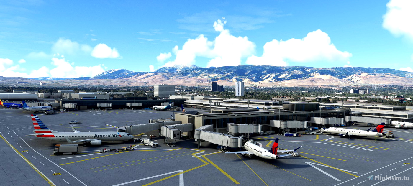 KRNO Reno-Tahoe International for Microsoft Flight Simulator | MSFS