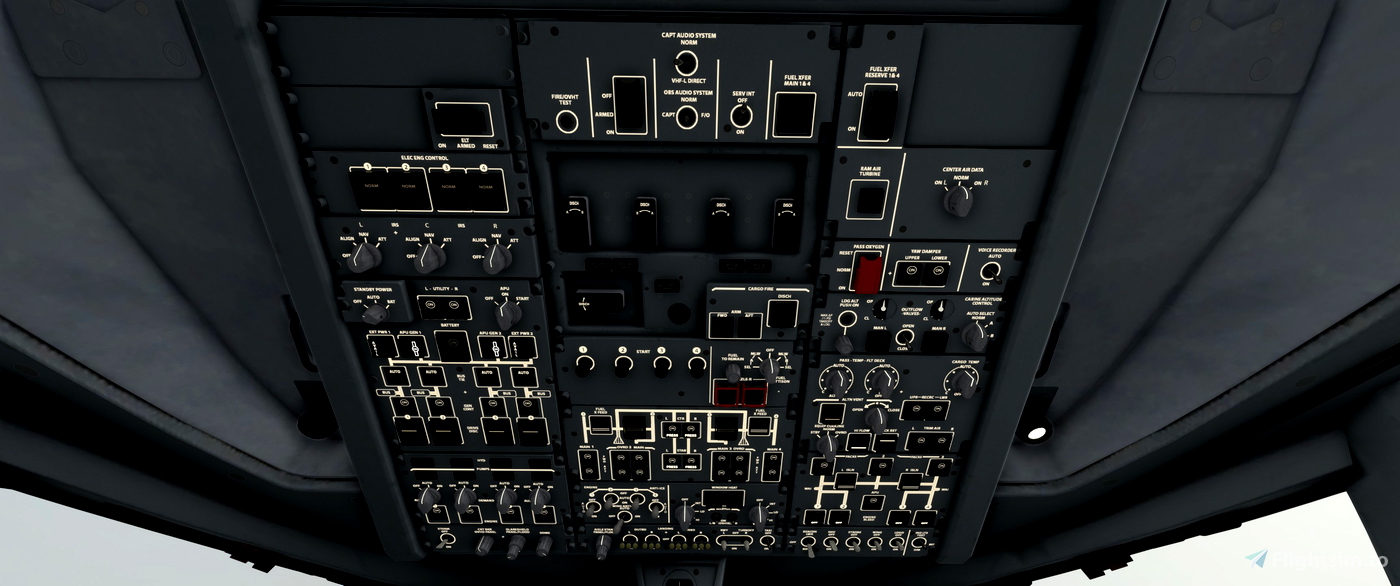 Livery Boeing B747-8 Cockpit fictional light grey-blue for Microsoft ...