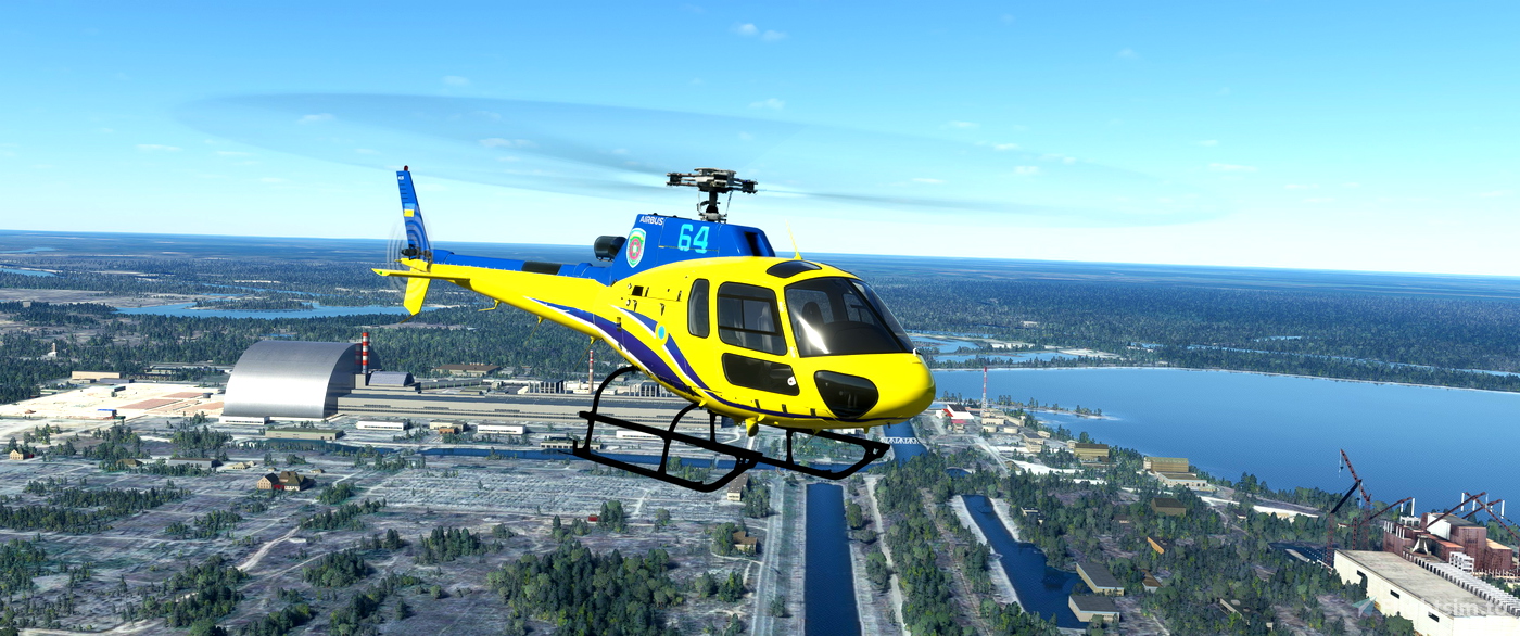 Livery H125 Ukrainian Border Guard (Yellow-Blue) for Microsoft Flight ...