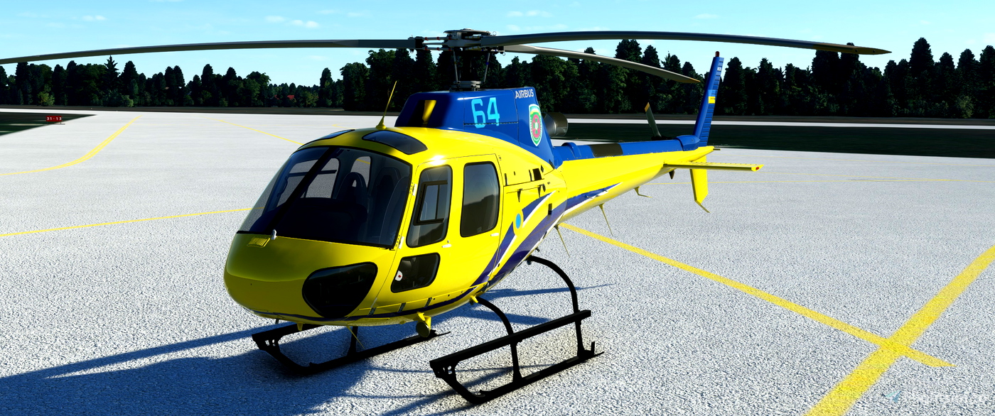 Livery H125 Ukrainian Border Guard (Yellow-Blue) for Microsoft Flight ...