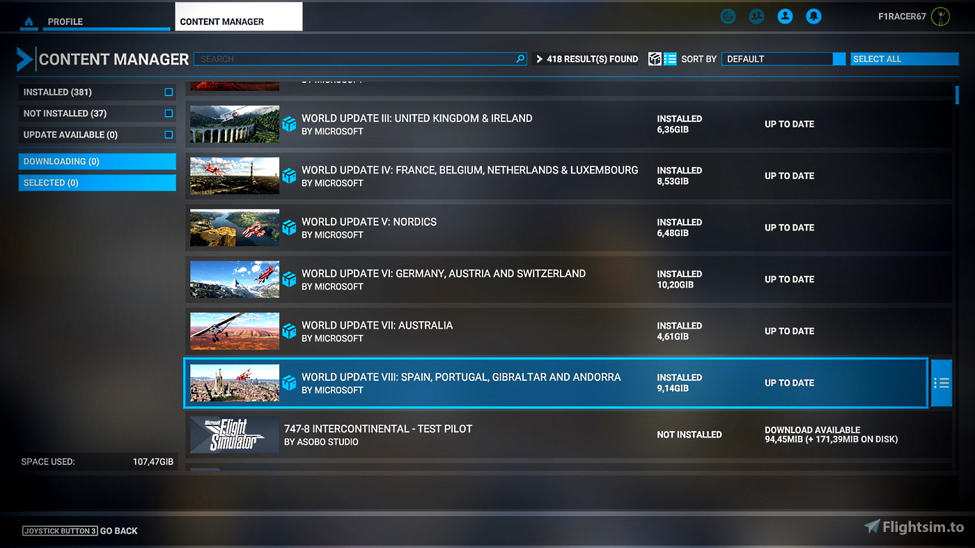 MS FS 2020 - Modern UI 2.0 for Microsoft Flight Simulator | MSFS