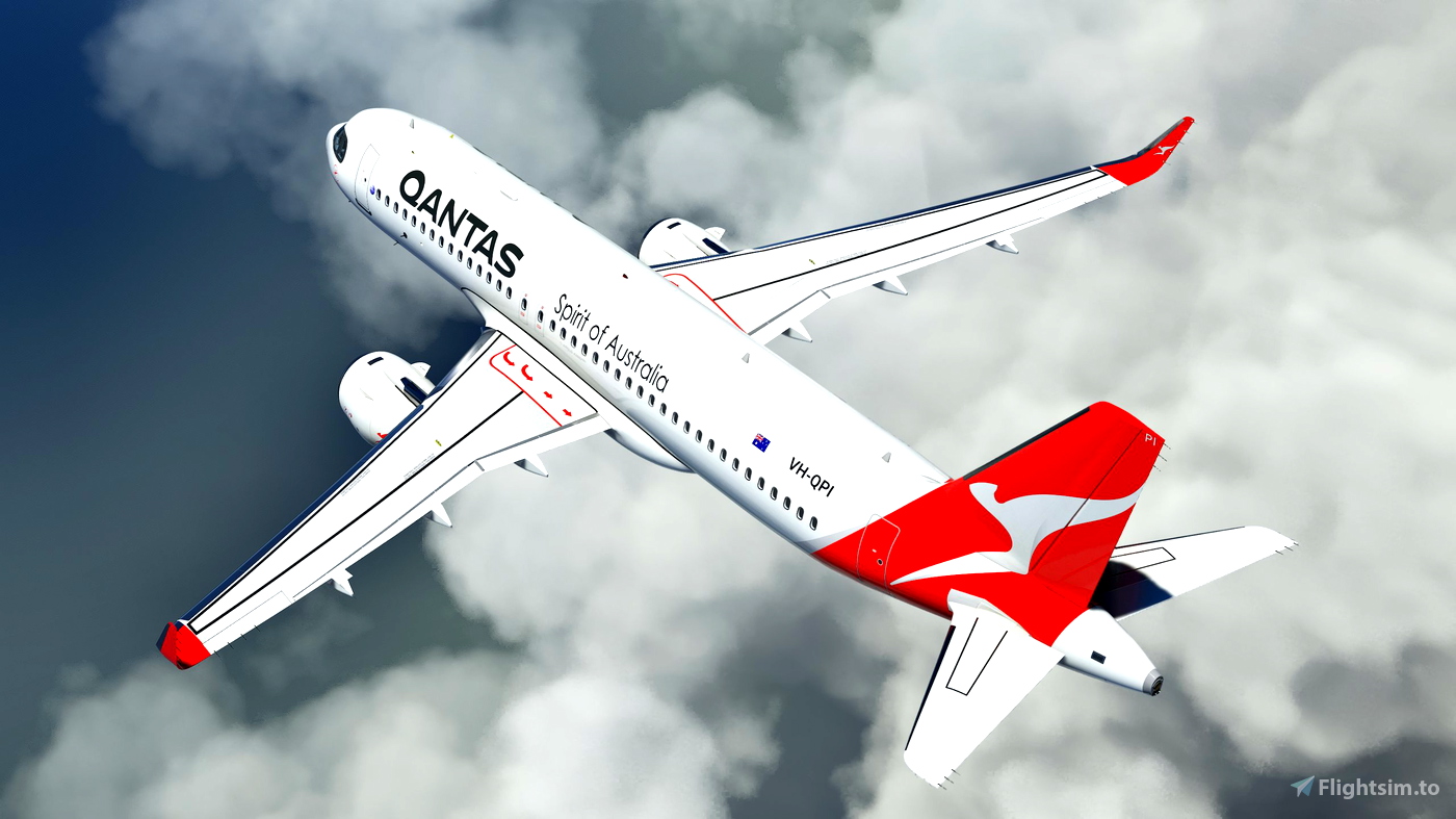 QANTAS A32N 2021 Silver Roo Livery for Microsoft Flight Simulator | MSFS