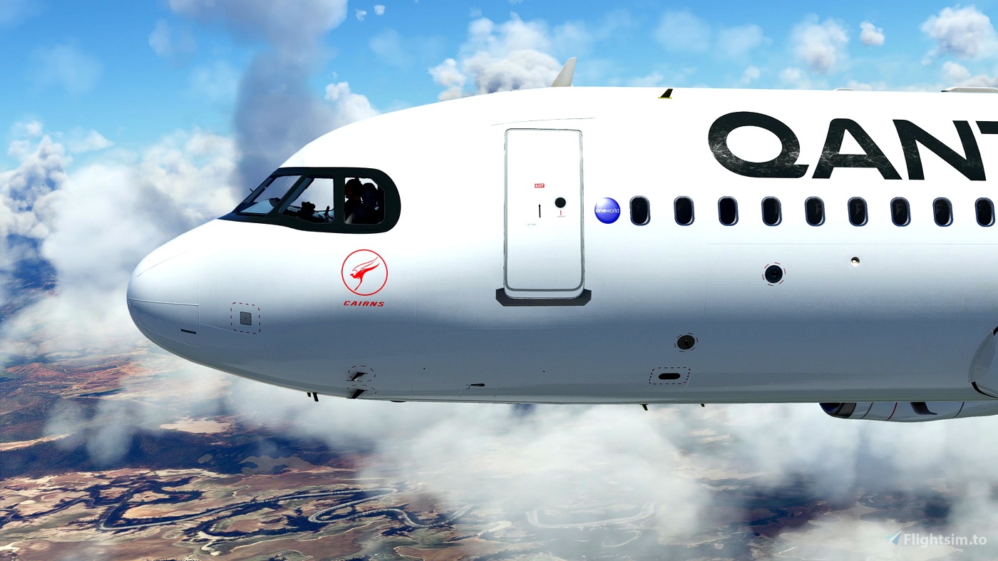 QANTAS A32N 2021 Silver Roo Livery for Microsoft Flight Simulator | MSFS
