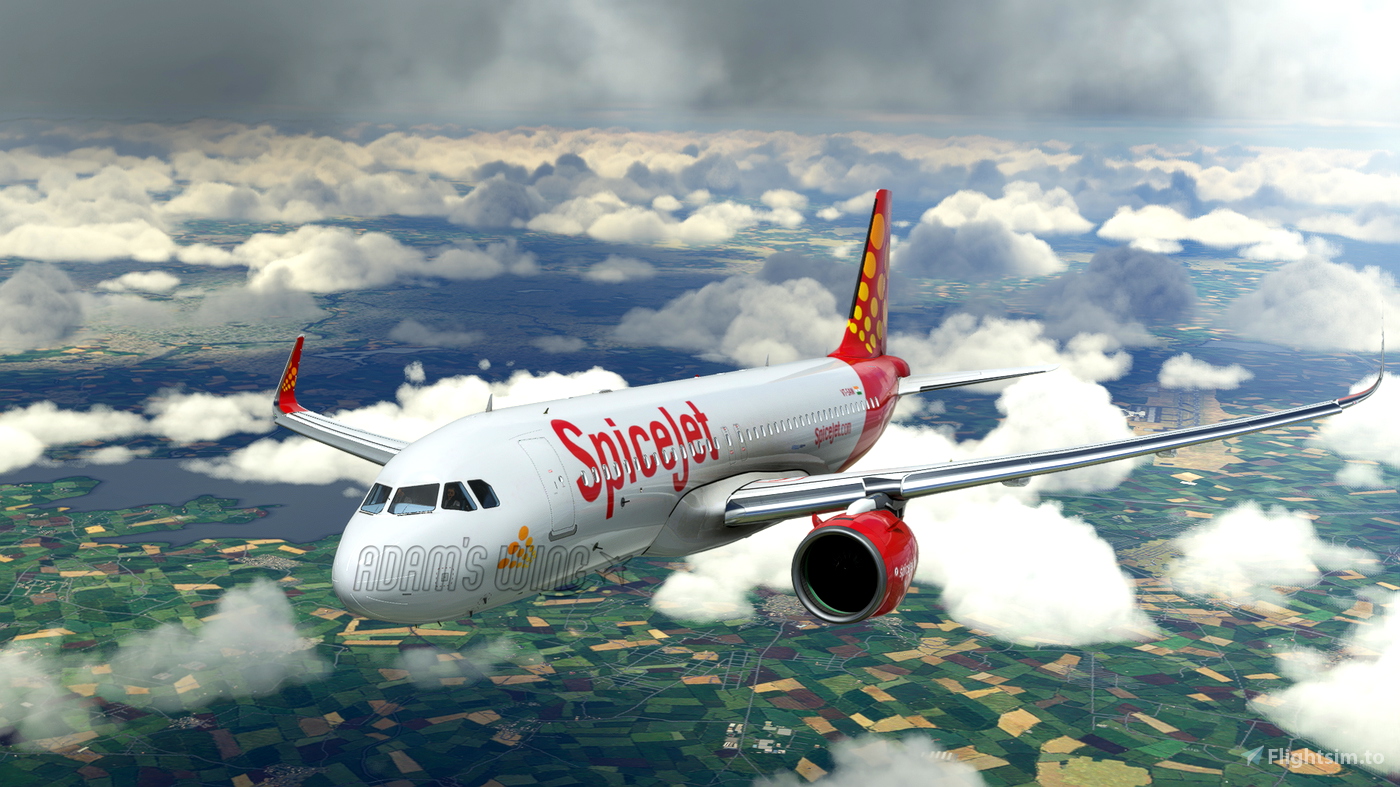 Spicejet Livery Asobo A320 Neo pro Microsoft Flight Simulator | MSFS