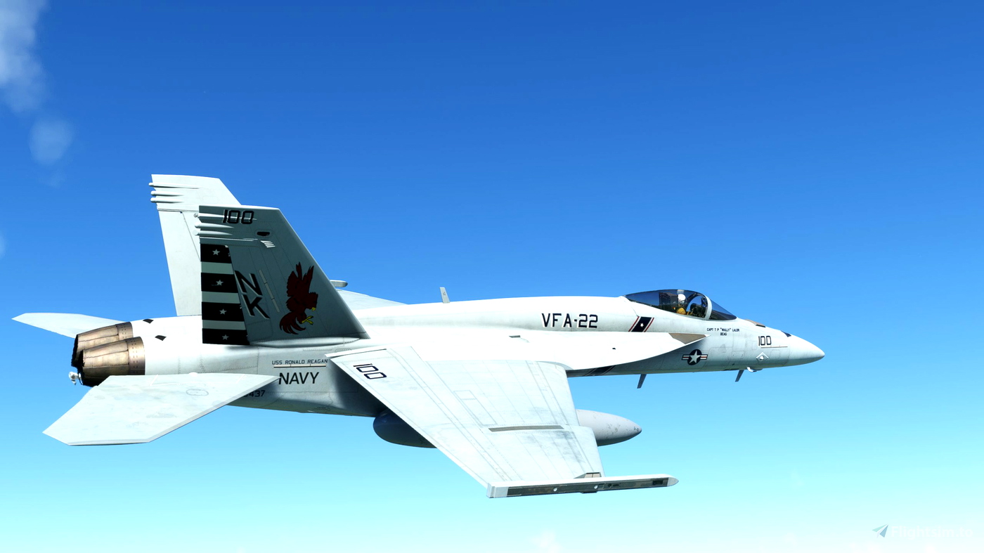 VFA-22 Fighting Redcocks - F/A-18E Super Hornet voor Microsoft Flight ...