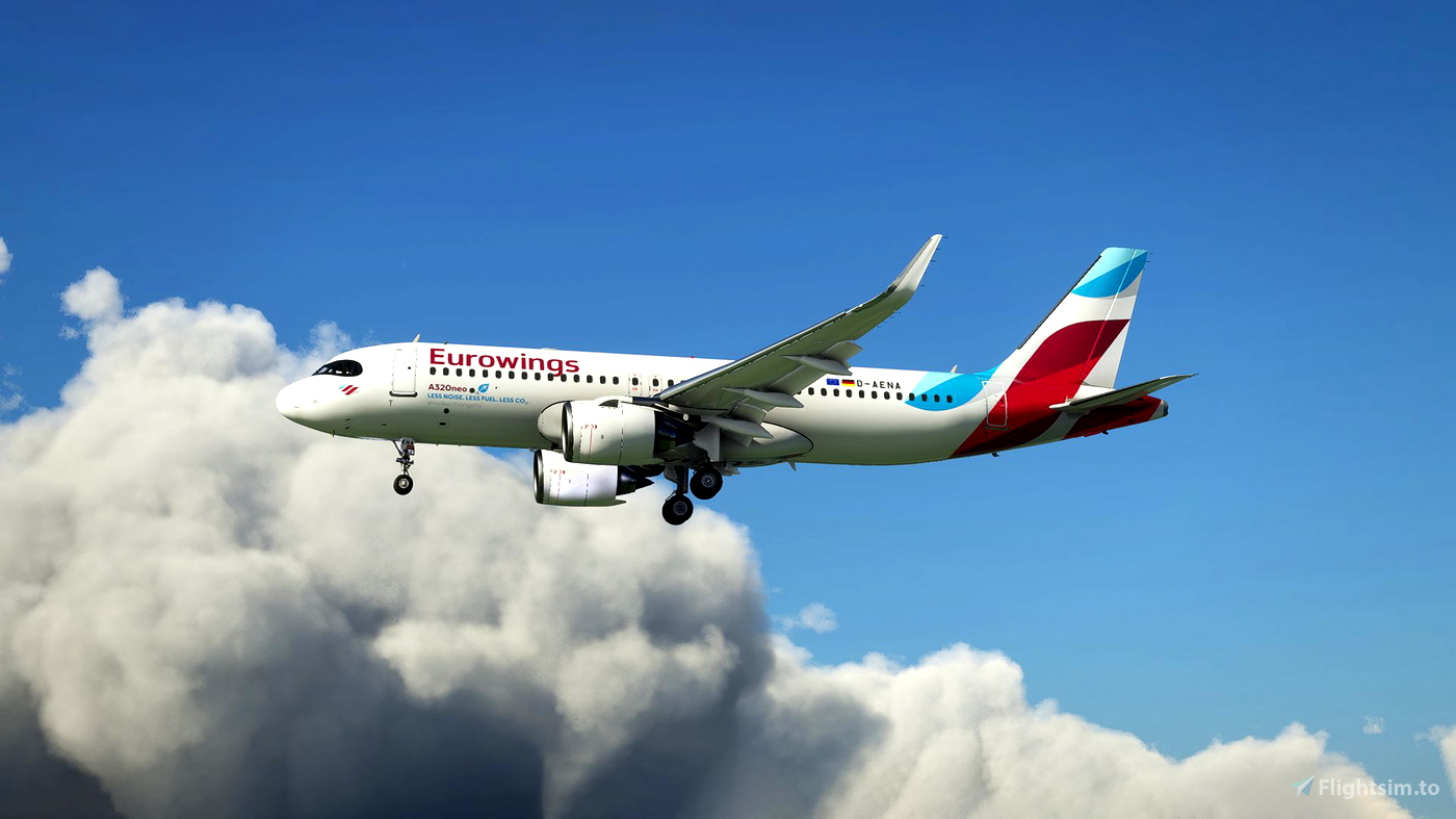 [A32NX] Eurowings A320neo D-AENA for Microsoft Flight Simulator | MSFS
