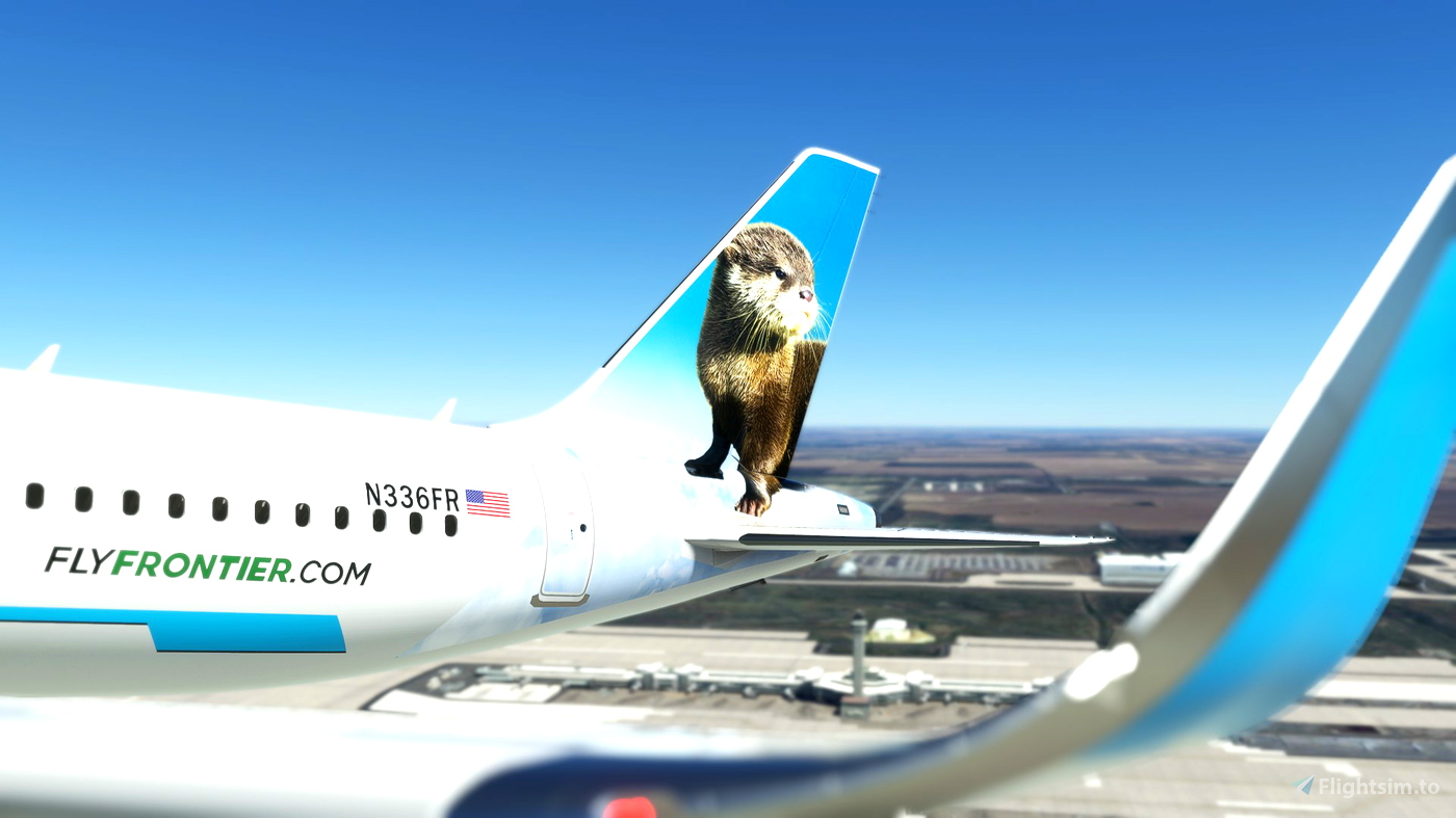 A32NX Frontier Airlines(Rosie The River Otter)[N336FR]8K for Microsoft ...