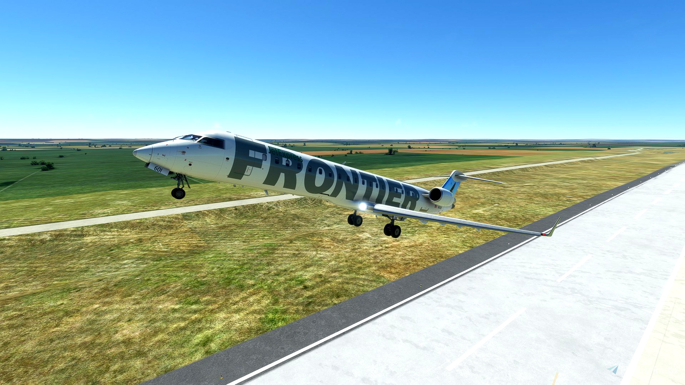 Aerosoft CRJ700 Frontier JetExpress N601QX for Microsoft Flight ...
