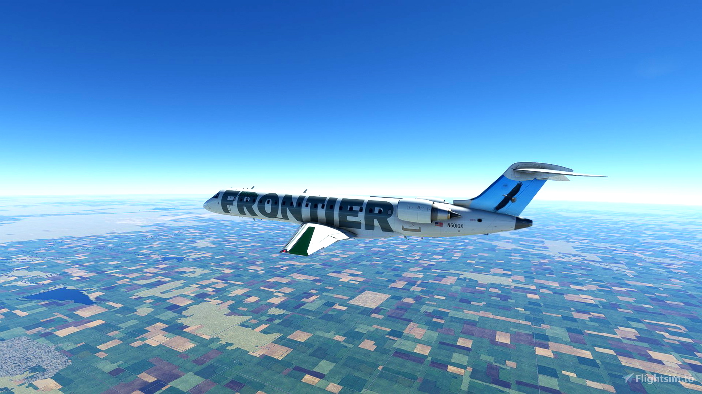 Aerosoft CRJ700 Frontier JetExpress N601QX for Microsoft Flight ...