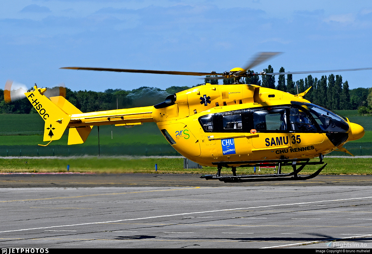 Airbus H145 - SAMU 35 - 06/2022 (CIV & EMS) 对于 Microsoft Flight ...
