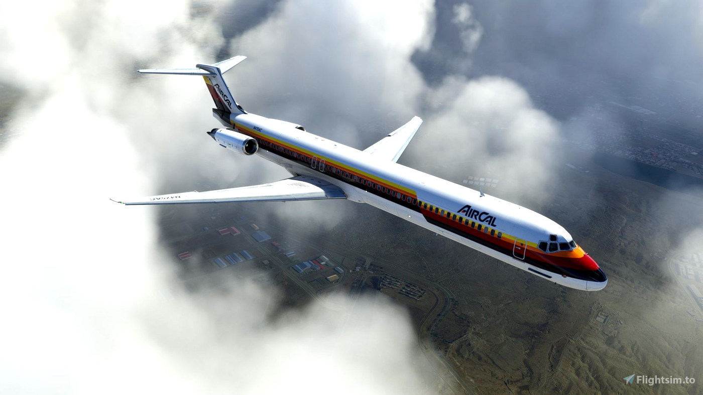 AirCal Fly the Maddog X MD80 - 8K for Microsoft Flight Simulator | MSFS