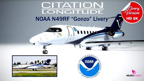 Asobo Citation Longitude N492CA livery 8K [by request] for Microsoft ...