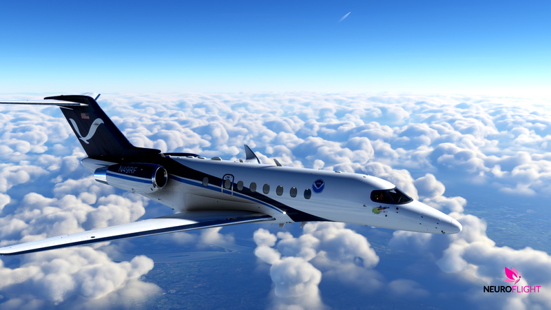 Asobo Citation Longitude NOAA N49RF "Gonzo" Livery [8K] for Microsoft ...