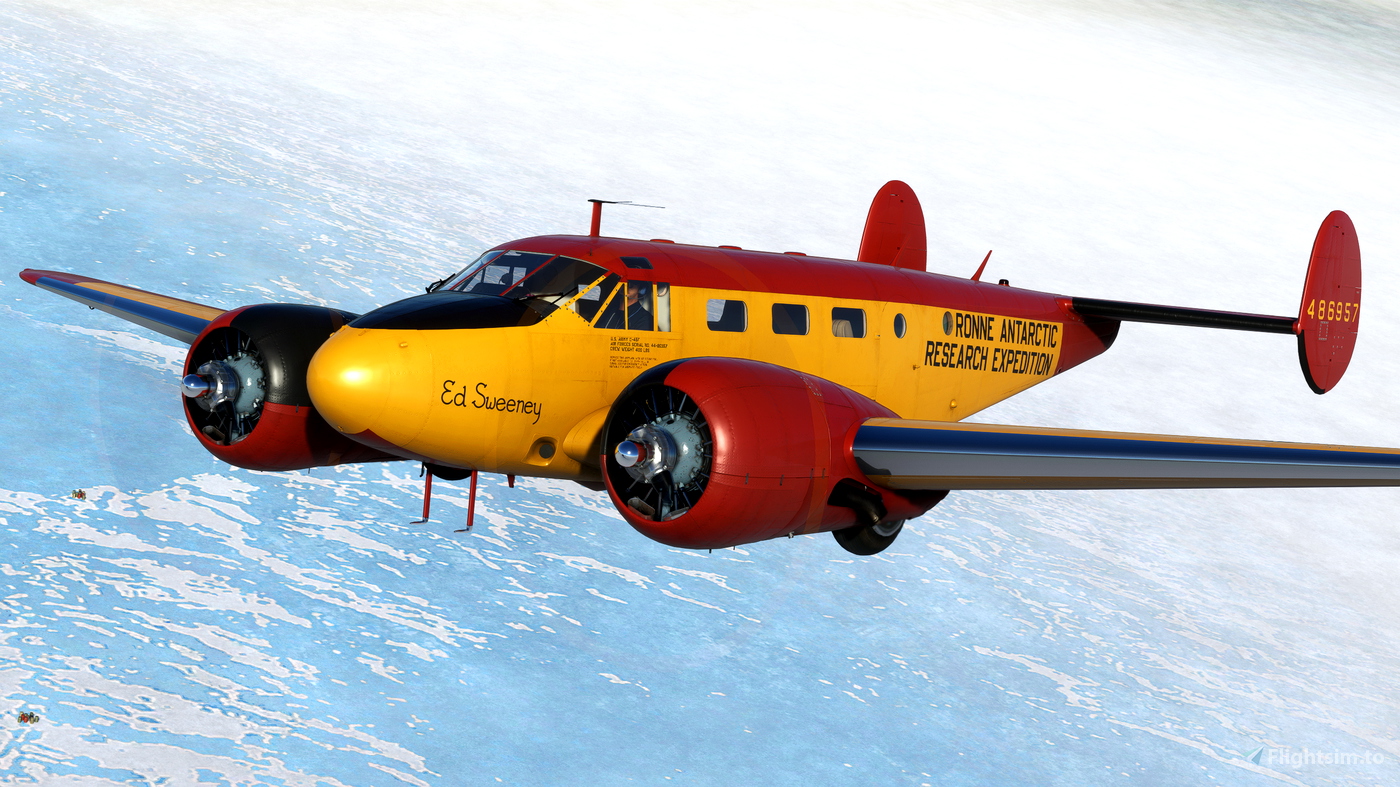 Beechcraft C-45F Expeditor 44-86957 for Microsoft Flight Simulator | MSFS